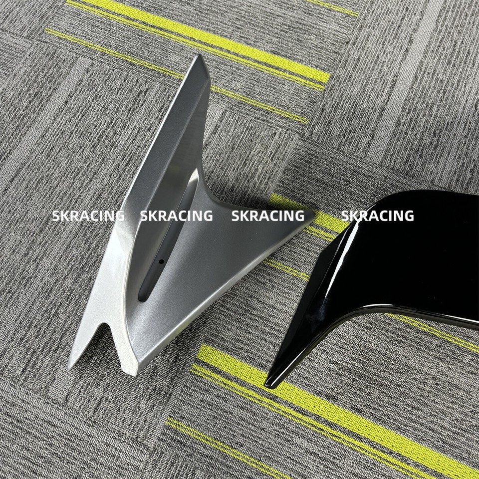 Fits Honda Civic 10Th 2016-2021 Black+Silver Rear Spoiler Gull Wing ...