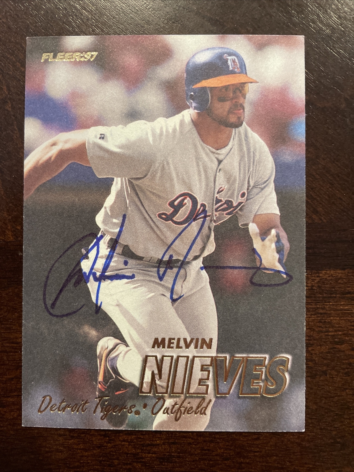 MELVIN NIEVES 1997 FLEER AUTOGRAPHED SIGNED AUTO BASEBALL CARD 103 ...