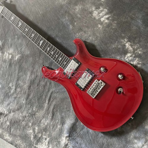 Custom CE 24 PRS Electric Guitar Cherry Red Solid Body Chrome Part Bird ...