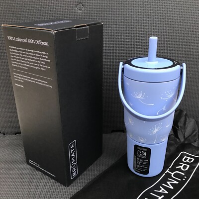 Brumate Capsule Collection Dandelion Resa 25oz Blue Straw Tumbler New ...