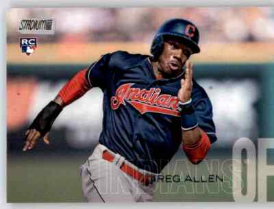 2018 Stadium Club Greg Allen Rookie RC Insert MLB PWE Indians #115 | eBay