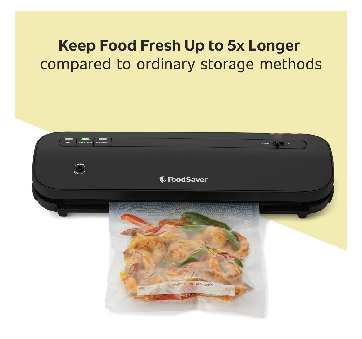 FoodSaver FM2000 Vacuum Sealer Machine with Bags - Black for sale ...