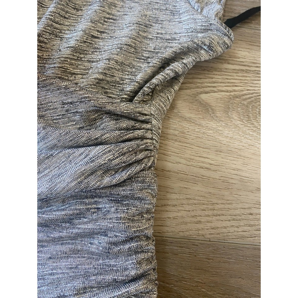 NWT Maeve Anthropologie Tamera Dress Silver Sparkle Flowy MIDI Size ...