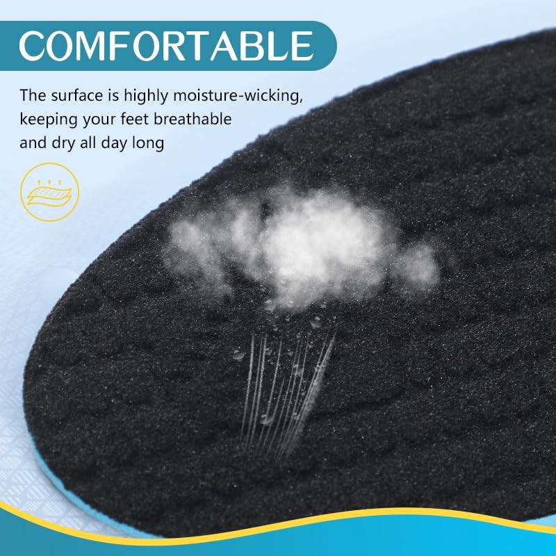 XINIFOOT Supination Correction Insoles for Men & Women, Plantar ...