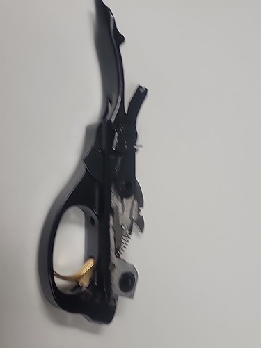 Remington 870 Trigger Plate Assembly, 20ga. Gloss Black w/Gold Trigger ...