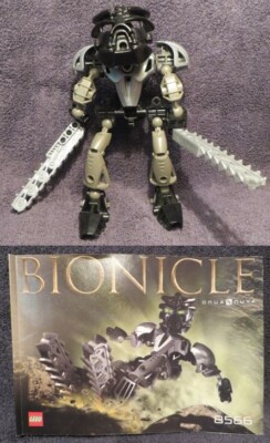 100% COMPLETE LEGO Bionicle 2002 #8566 Onua Toa Nuva w/Inst, Mini-Comic ...