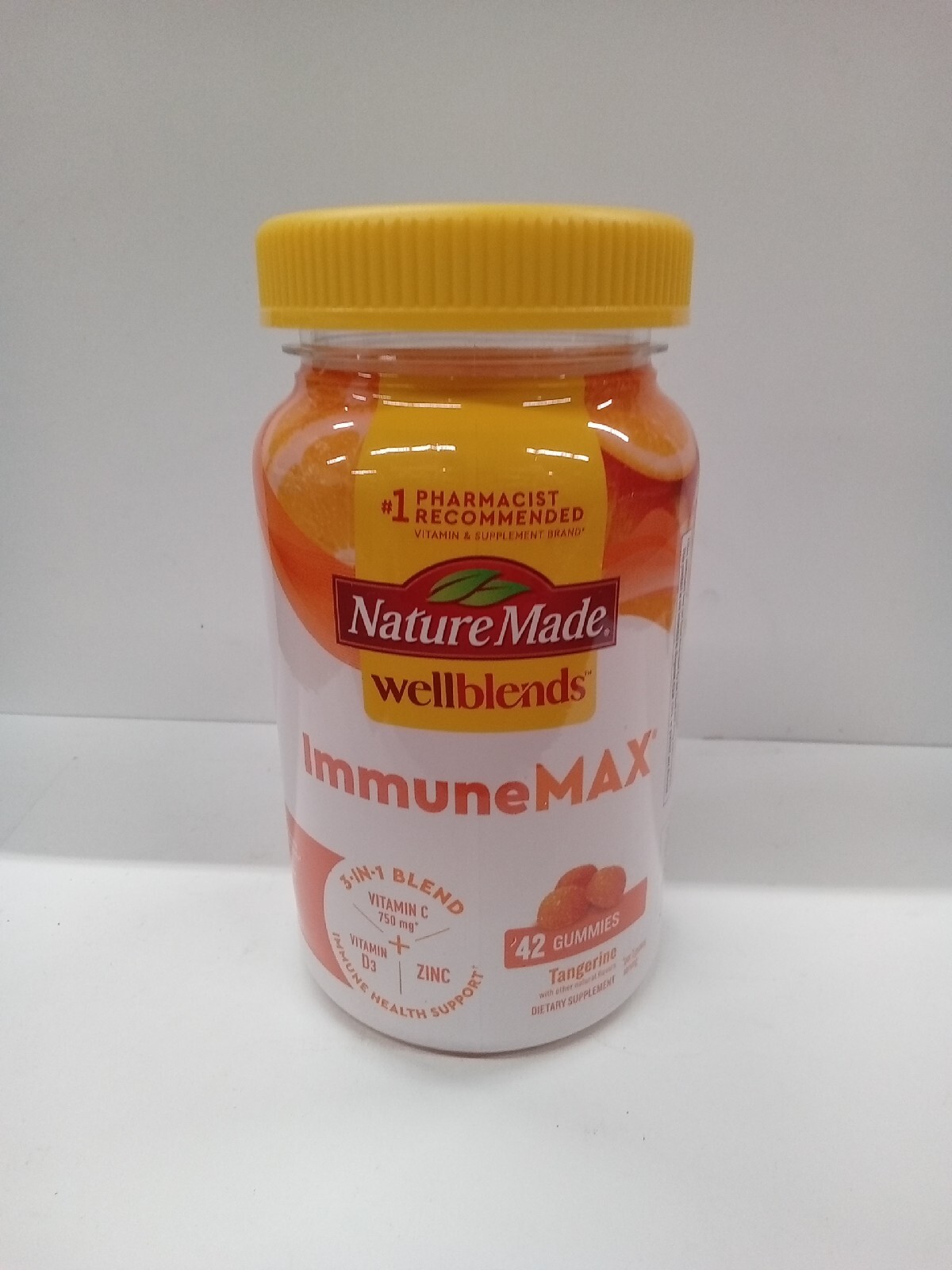 Nature Made Wellblends Immune Max 3-In-1 Vitamin C, D &Zinc Gummies ...