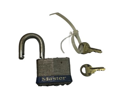 Vintage master padlock number five with two keys | eBay