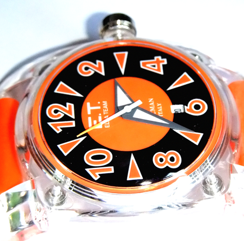 ET ELBA TEAM LOCMAN WATCH Ref.330 BLACK/ORANGE NEW -NWOT, BOXED, Made ...