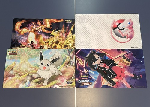Pokemon Official Playmat Set Shiny Eevee + Charizard + 151 + Marnie ...