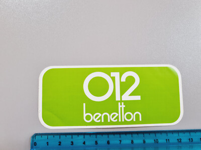 ADESIVO 012 BENETTON STICKER AUTOCOLLANT AUFKLEBER VINTAGE 80s | eBay