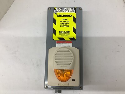 Grace Industries MS2000-H-AC-B-LS MS2000X Lone Worker Safety System | eBay