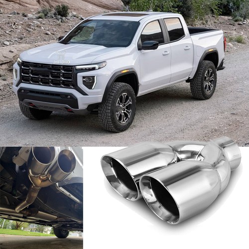 Dual 3 inch Outlet 2.5 inlet Stainless Steel Exhaust Pipe Weld-On For ...