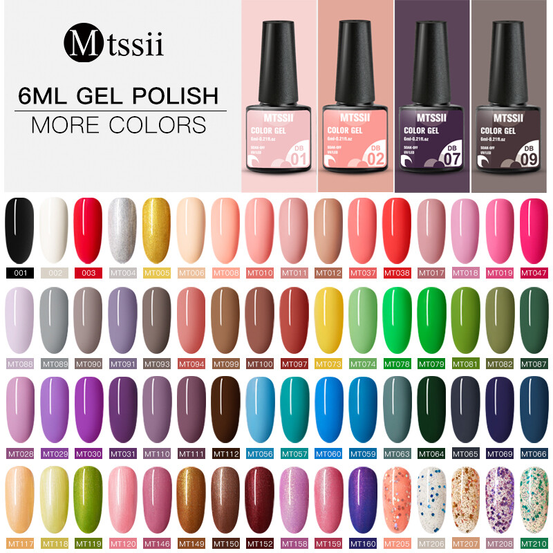 MTSSII Gel Nail Polish 250 Colors Nail Gel UV LED Soak Off UV Gel Varnish DIY | eBay