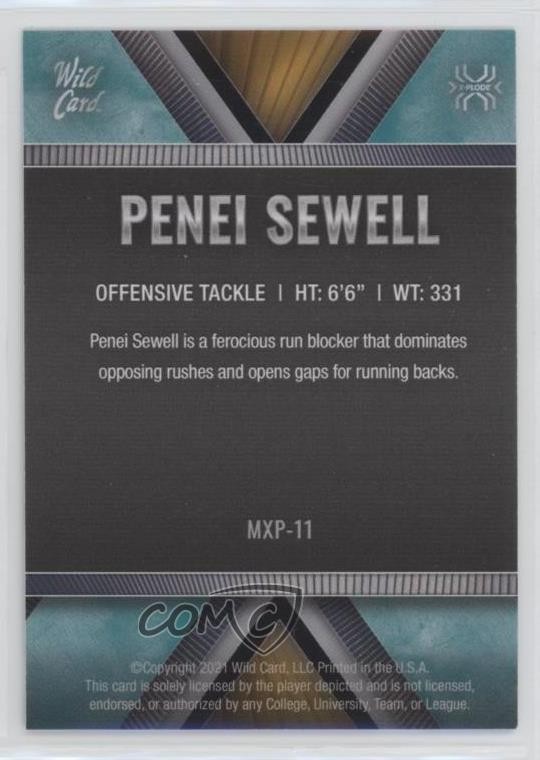 2021 MATTE X-Plode Blaster Box Gold Foil - Blue X Penei Sewell #MXP-11 ...