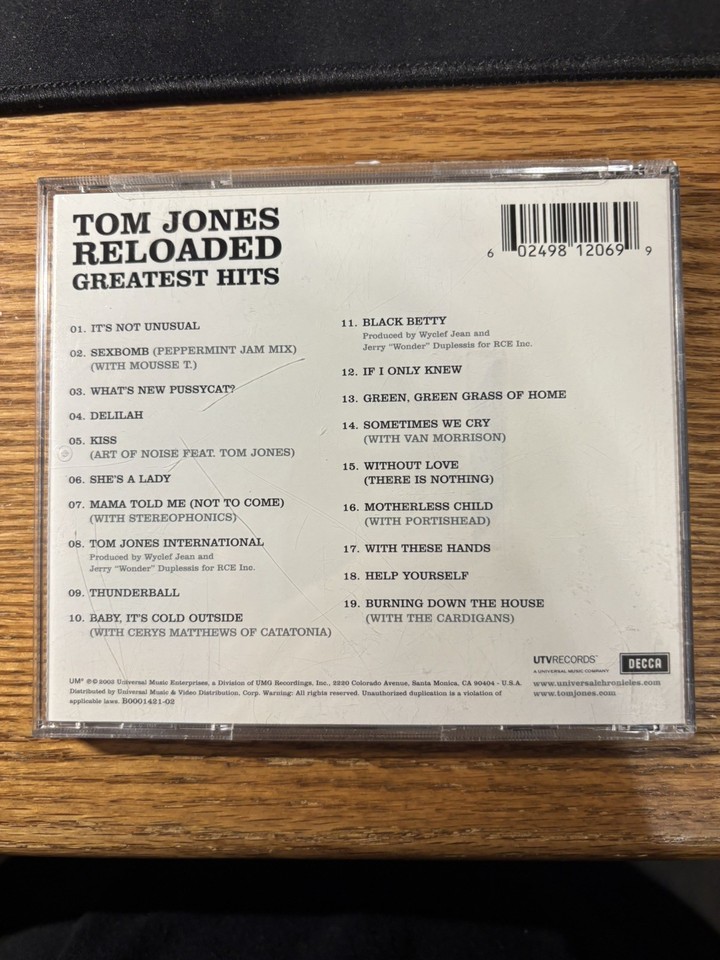 Tom Jones Reloaded: Greatest Hits 2003 CD | eBay