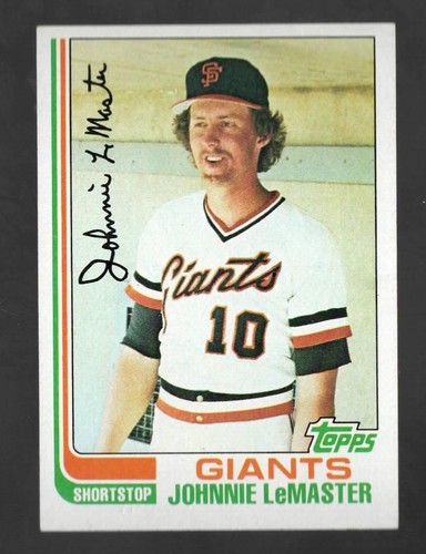1982 Topps Johnnie LeMaster San Francisco Giants #304 Excellent | eBay