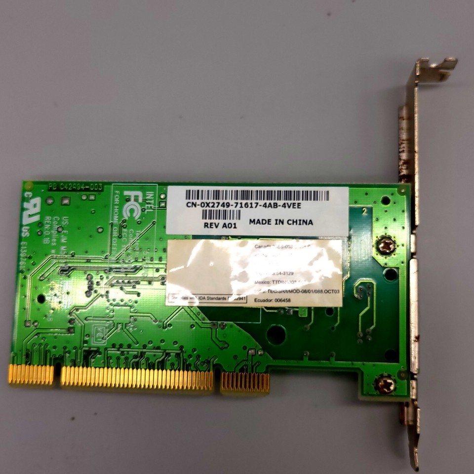 Dell Intel 537EPG 56K PCI Data Fax Modem X2749 T9210 VGC | eBay