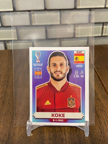 2022 Panini FIFA World Cup Qatar KOKE Sticker ESP 11 SPAIN SOCCER | eBay