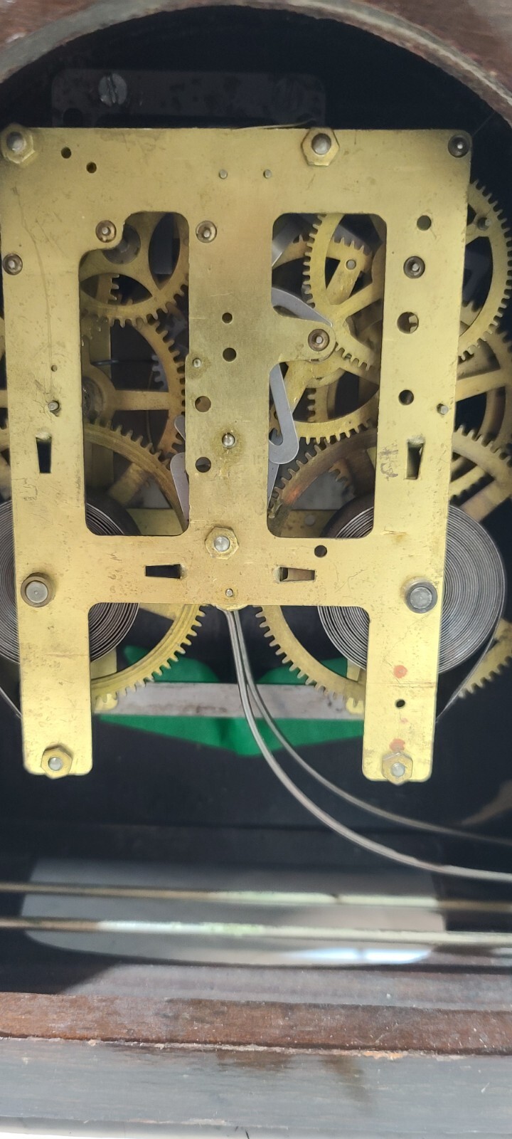 E. Ingraham Duplex 8 Day Turnback 2 Hammer Striking Mantel Clock | eBay