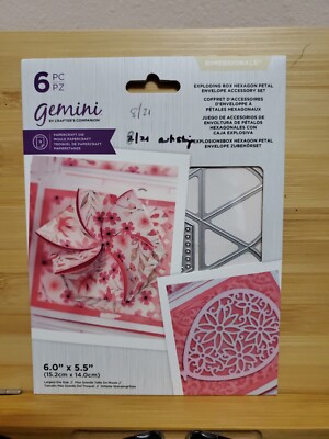 Crafters Companion Gemini Dimensionals Exploding Box Hexagon Petal ...