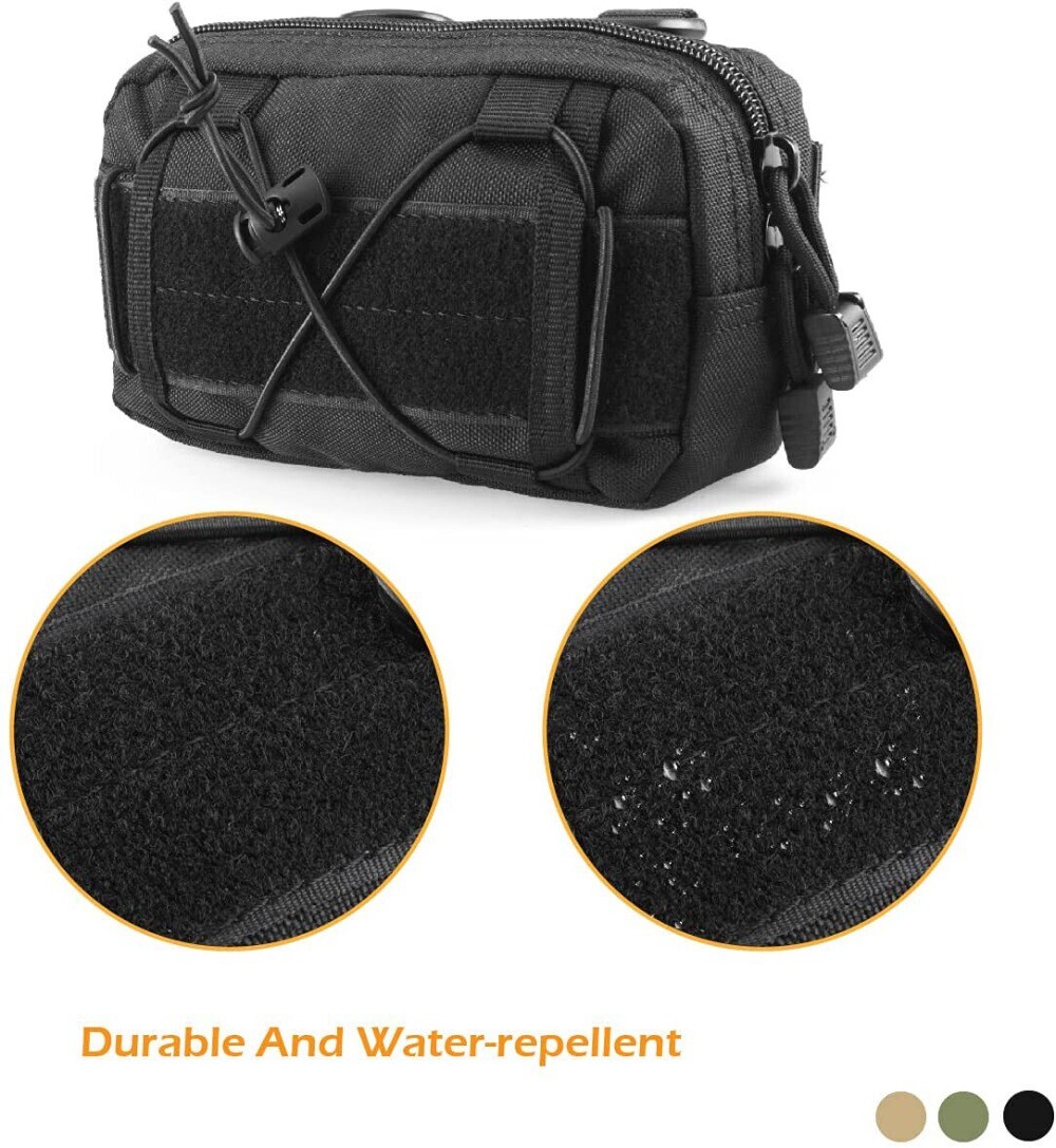 Tactical Molle Horizontal Admin Pouch Compact 1000D Utility EDC Tool Storage Bag | eBay