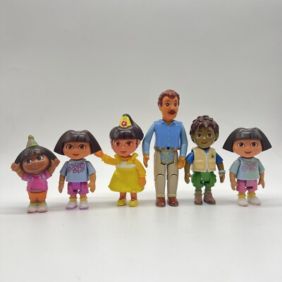 Mattel Nickelodeon Dora The Explorer Figure Lot Of 6 Diego Dora’s ...