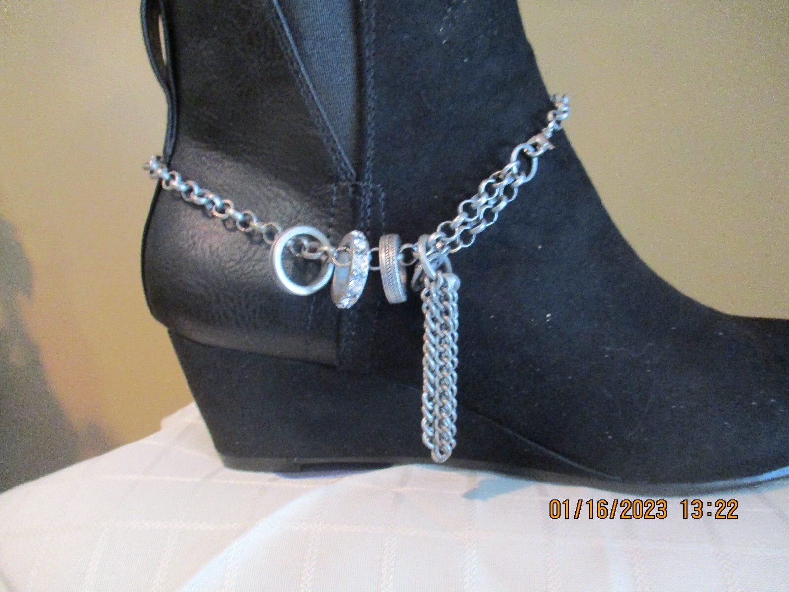 Women Boot Bracelet Nickletone Metal Chain Anklet BRAND NEW | eBay