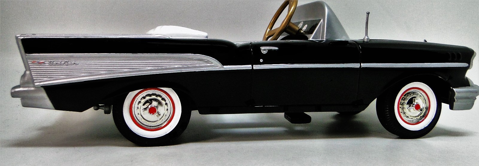 57 Chevy Pedal Car "Too Small For Child To Ride" Mini 55 Metal ...