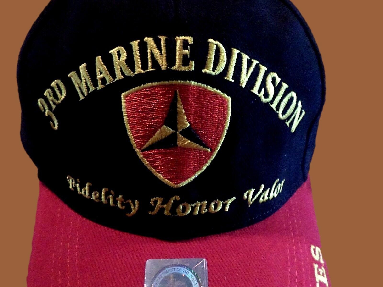 U.S Military 3rd Marine Corps Division hat ball cap Embroidered USMC ...