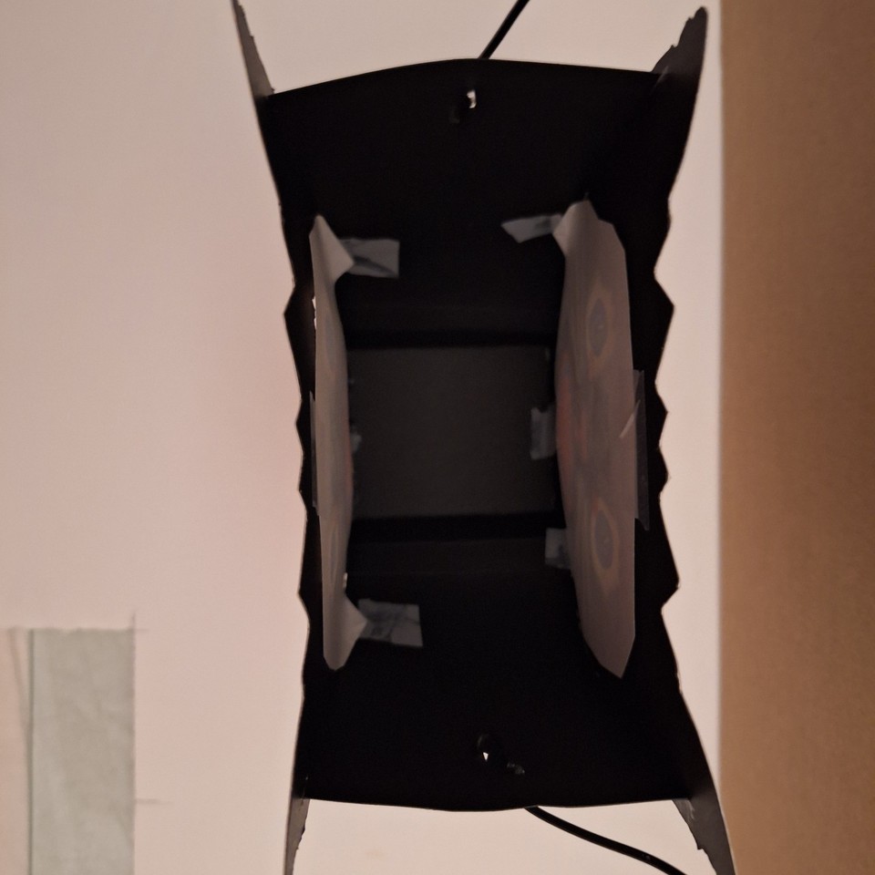 Vintage-look Halloween 2-Sided Scaredy Black Cat Lantern Decor Toy ...