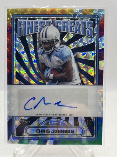 2024 Topps Finest #FG-CJO Chris Johnson Autograph Case Hit Serial 2/10 ...