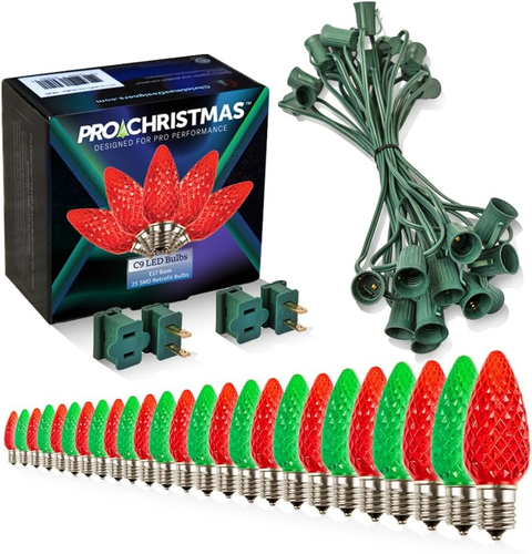 Pro Christmas C9 LED Christmas Light Kit for Rooflines & Pathways – DIY ...