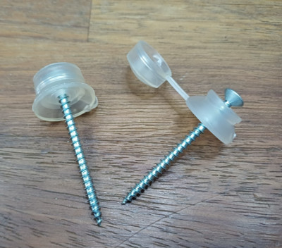 100 50/63/75MM CORRUGATED SHEET FIXING SCREWS & CLEAR CAPS | eBay UK