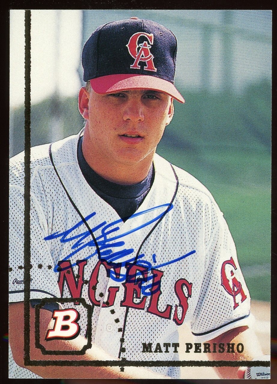 1994 Bowman MATT PERISHO Signed Card autograph AUTO RED SOX RANGERS ...