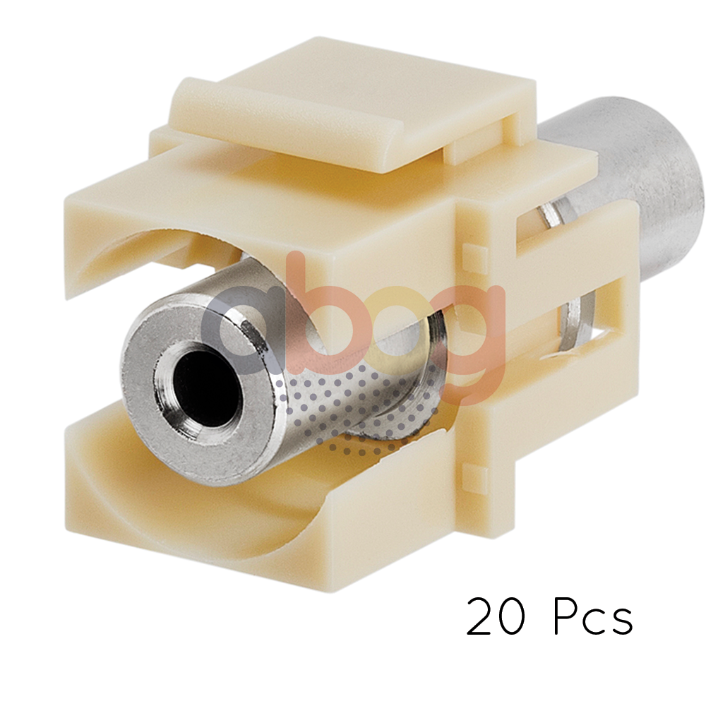 20PCS 3.5 mm Keystone Jack AUX Female Stereo Audio Coupler for Wall ...