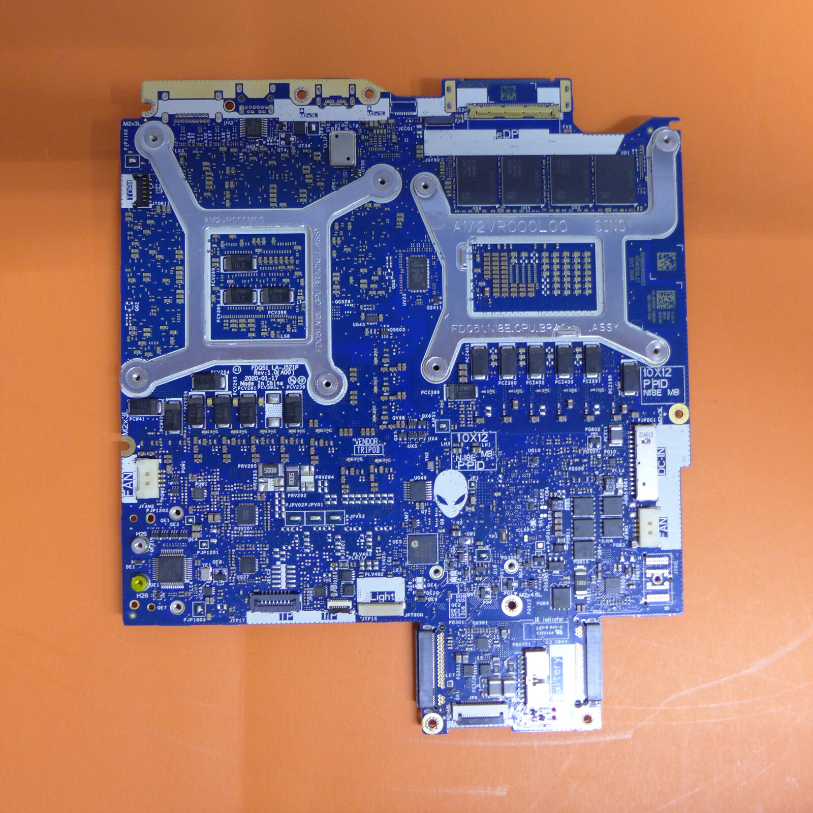 Alienware M15 R3 M17 R3 Motherboard 8GB RTX 2070 32GB RAM i7-10875H ...