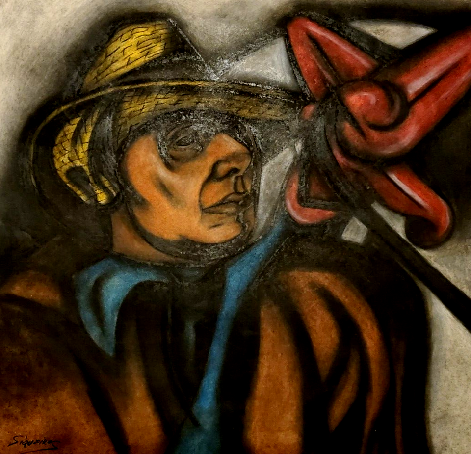 1960 Siqueiros David Alfaro, Original Painting Signed / Mural Study ...