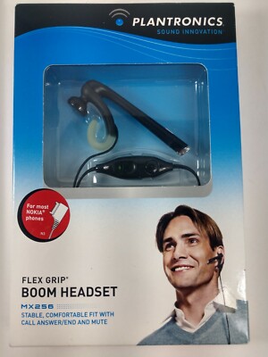 Plantronics Sound Innovation Flex Grip Boom Headset MC 256 NEW ...