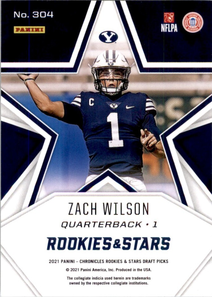 2021 Rookies and Stars Zach Wilson Rookie New York Jets #304 | eBay