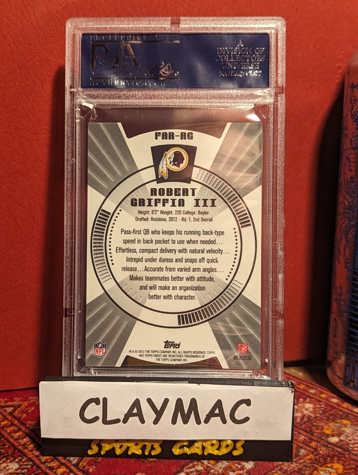 2012 FINEST ATOMIC ROOKIE DIE-CUT REFRACTOR FARRG ROBERT GRIFFIN III ...