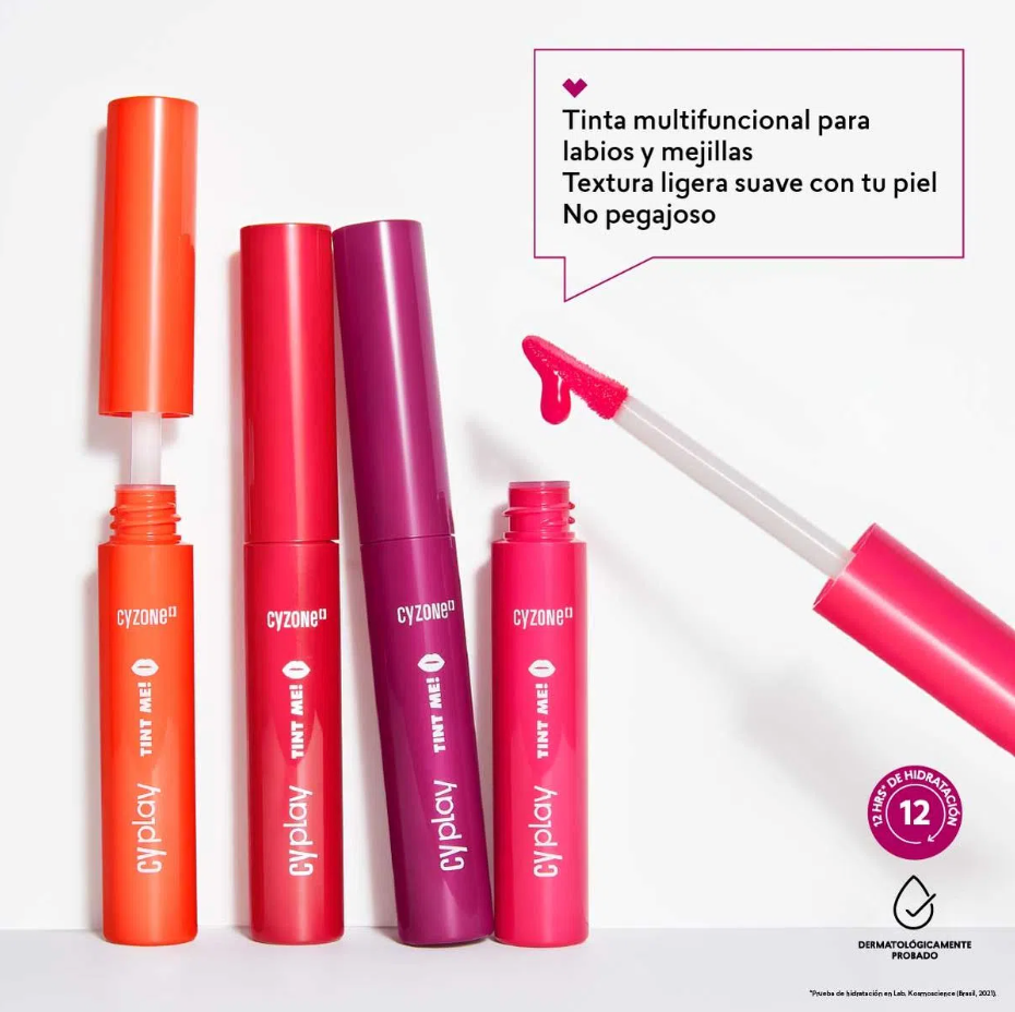 Cyzone Cy Play Tint Me! Moisturizing Tint for Lips & Cheeks, Berry ...