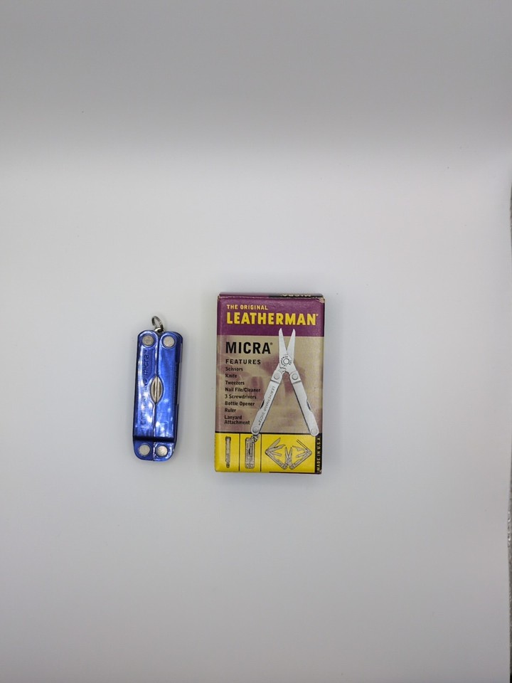 Leatherman Micra - BLUE - Mini Multi-Tool, Scissors, Knife, Trimming ...