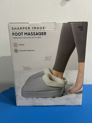 SHARPER IMAGE FOOT MASSAGER VIBRATING MASSAGE WITH HEAT FOOT WARMER ...