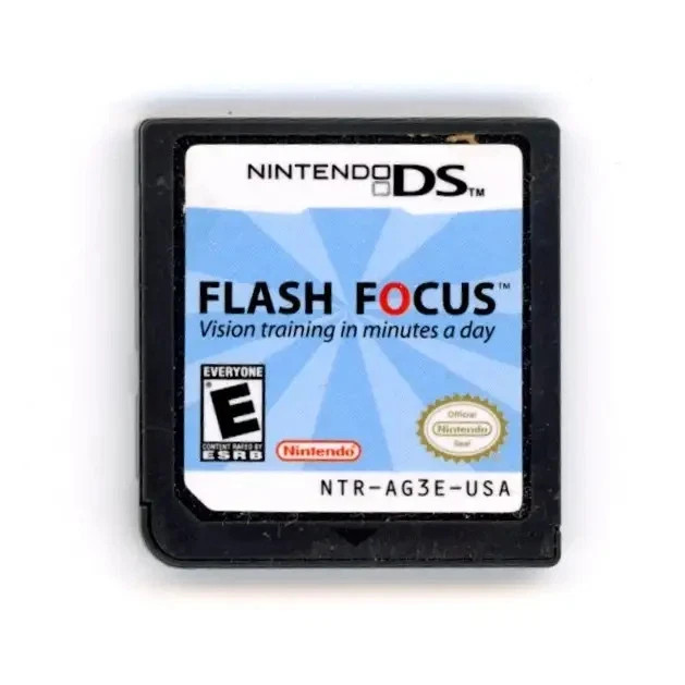 Flash Focus Vision Training Nintendo DS Artwork and Cartridge ...
