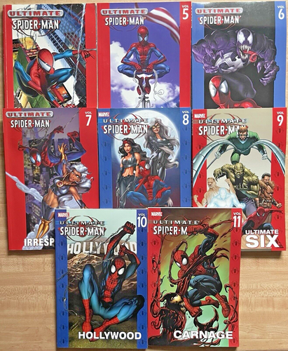 Ultimate Spider-Man TPB 8 Volume Lot | Volumes 1, 5-11 Marvel Comics | eBay