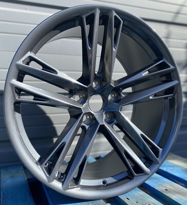 20x10 20x11 5x120 GUN METAL Staggered Wheels Fits chevy camaro RS SS LT ...