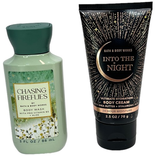 Set of 2 Travel Bath & Body Works Chasing Fireflies & Into The Night ...