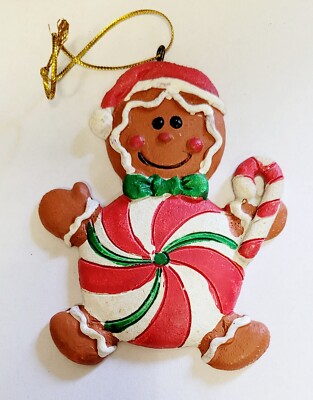 Vintage Peppermint Boy Christmas Ornament 3.5 x 3 | eBay