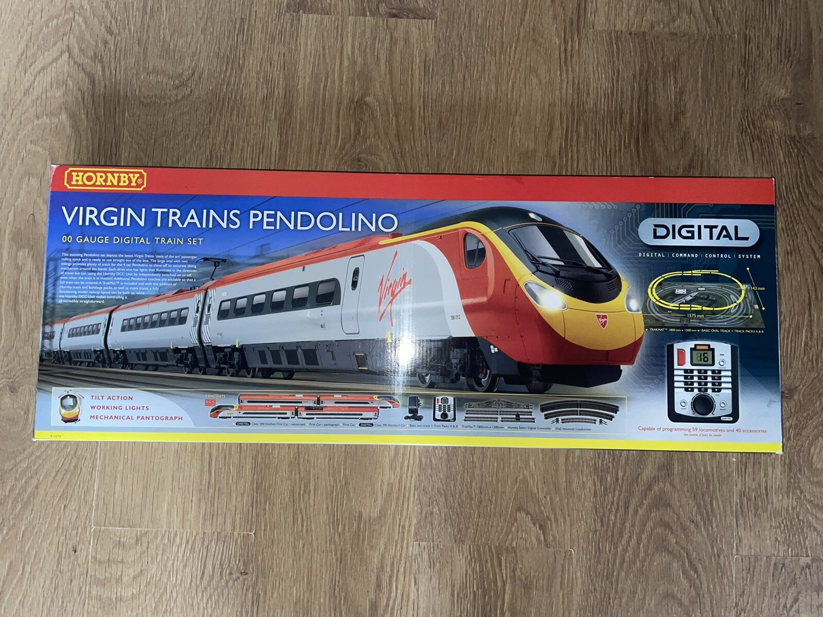 Hornby OO Gauge R1076 Digital DCC Train Set - Class 390 Virgin ...